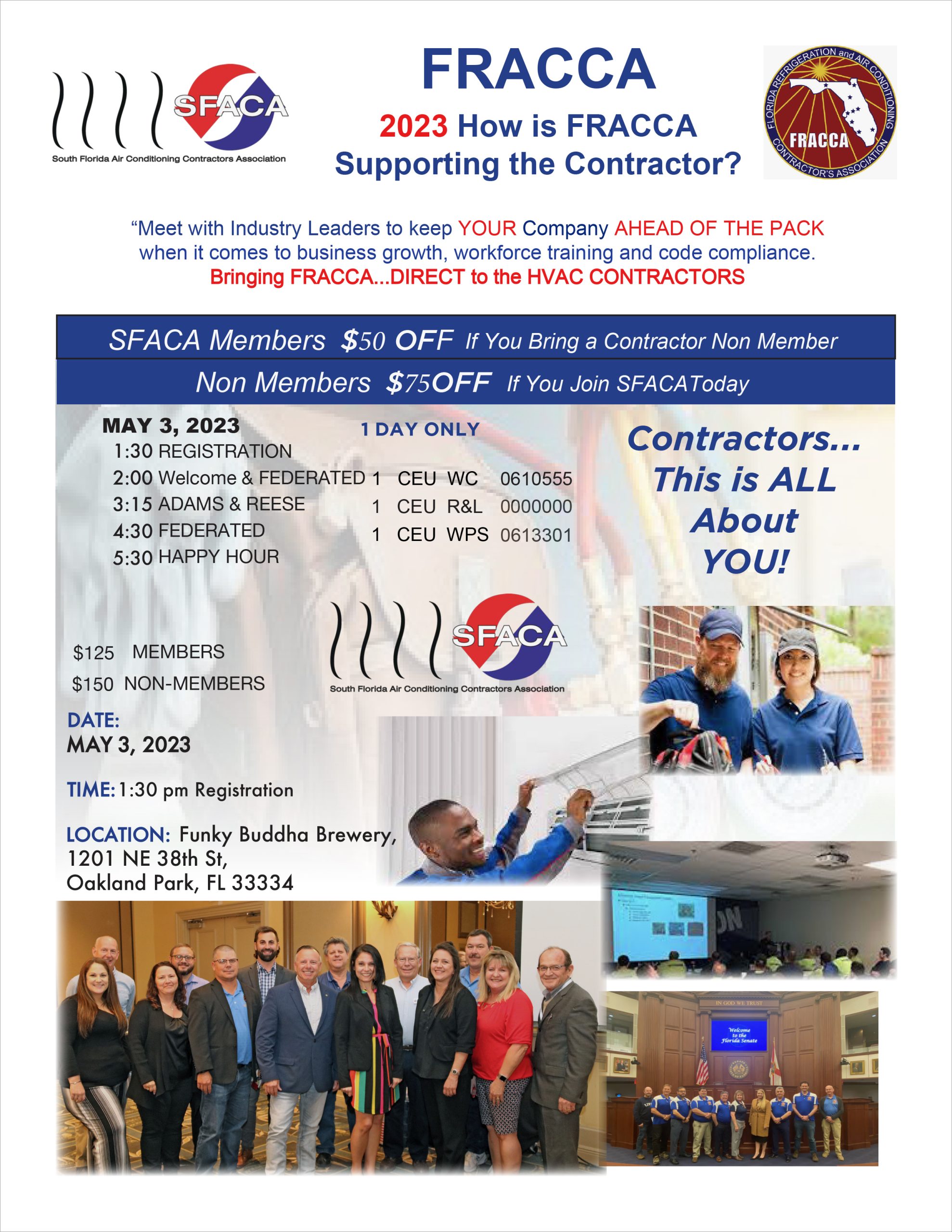 Coming Events | South Florida Air Conditioning Contractors Association
